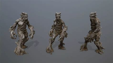 3d Model Golem Vr Ar Low Poly Cgtrader