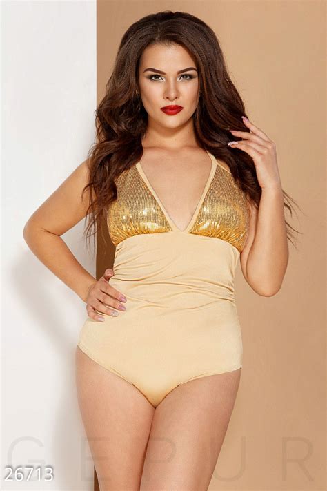 Купальник с пайетками (арт. 26713) ♡ интернет-магазин Gepur