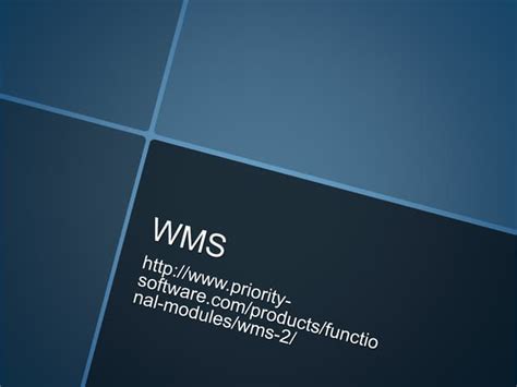 Wms Ppt