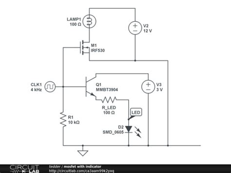 Mosfet With Indicator Circuitlab