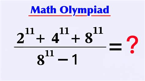 Math Olympiad L A Nice Exponential Problem L Vijay Maths Youtube