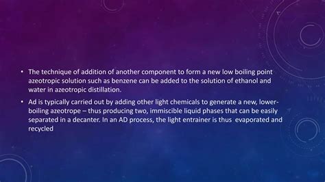 Distillation Steam Distillation And Azeotropic Distillation Pptx