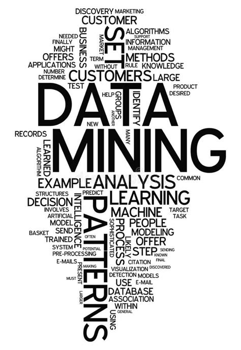 Word Cloud Data Mining Stock Illustration Illustration Of Pattern