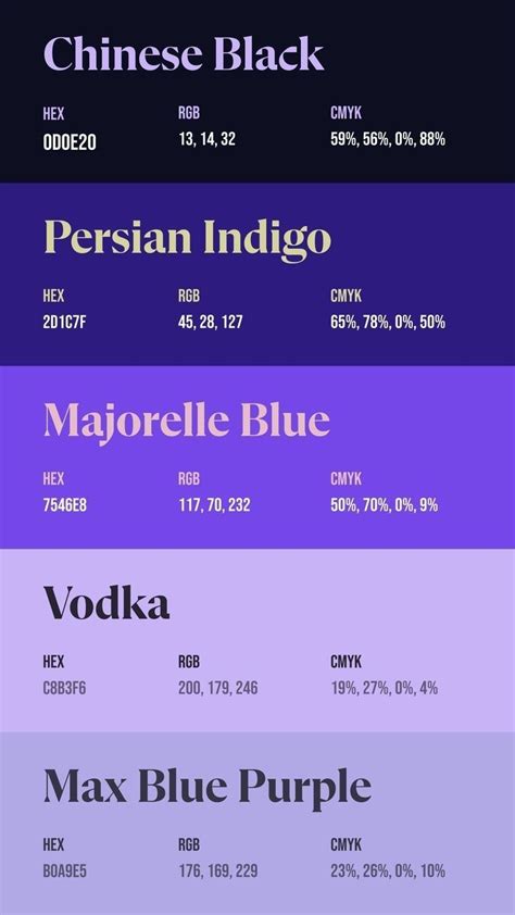 Pin By Sarli Murat On Duvar Renkleri 3 Hex Color Palette Unique Color Names Purple Color