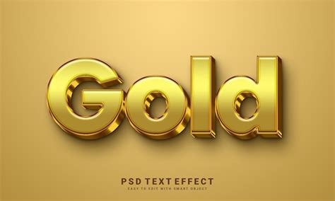 Premium Psd Gold Text Effect