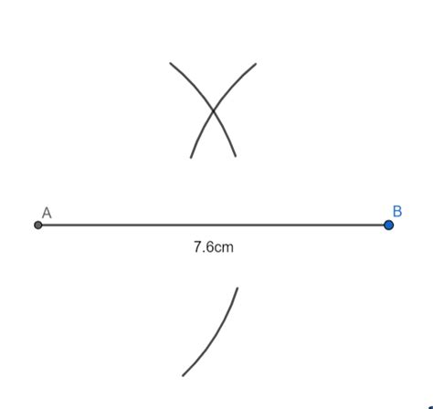 Draw A Line Segment Of Length 7 6 Cm And Construct Its Perpendicular Bisector