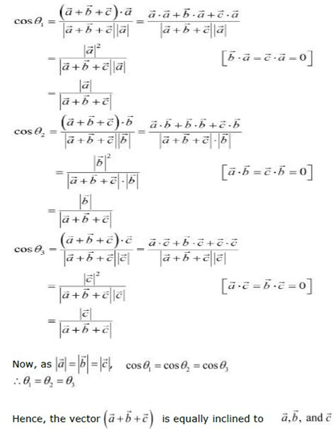 If Vector Abc Are Mutually Perpendicular Vectors Of Equal Magnitudes