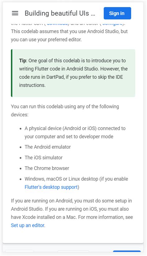 Codelab Next Button Isn T Visible On Mobile Device Issue Googlecodelabs Tools GitHub