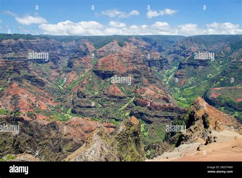Kauai Hawaii Waimea Canyon State Park Also Known As Grand Canyon Of