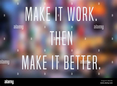 Business Motivational Poster Startup Inspiration Make It Work Then