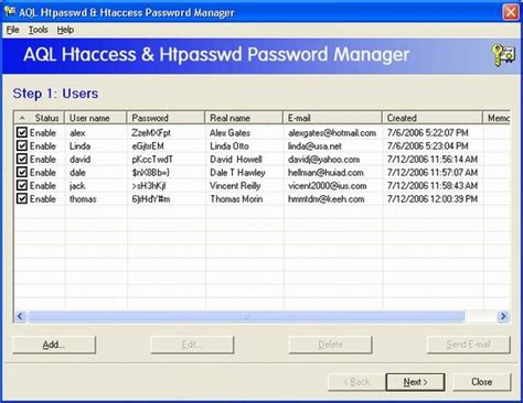 aql htpasswd and htaccess password manager download von heise de
