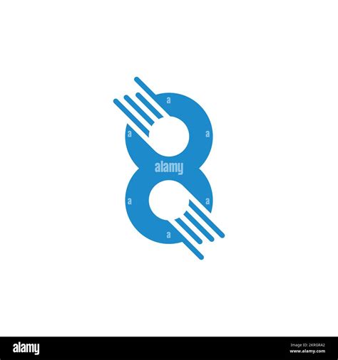 number 8 movement object logo vector stock vector image and art alamy