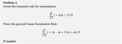 Solved Problem 2Given The Gaussian Rule For Chegg Com