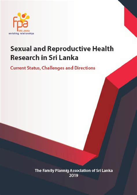 Pdf Youth Sexual And Reproductive Health Research In Sri Lanka Current Status Challenges And