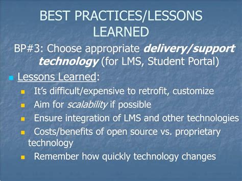 Ppt Online Teaching And Learning Best Practices And Lessons Learned Powerpoint Presentation Id