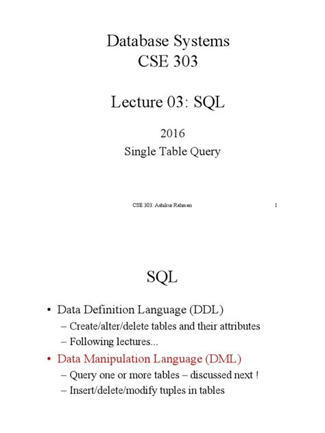 Lecture 17 Pdf Sql Computer Data