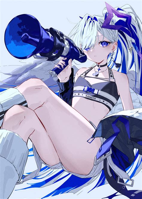 Gam 1124 Amane Kanata Amane Kanata Lock On Hololive Absurdres