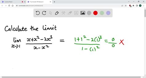 calculate each of the limits in exercises limx →1 x x 2 2 x 3 x x 2
