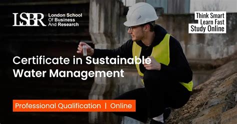 Certificate In Sustainable Water Management
