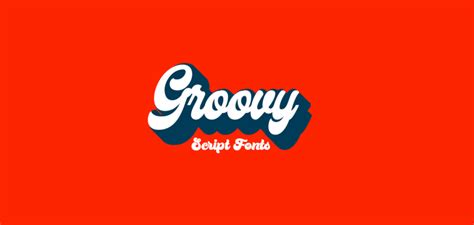 12 Retro Groovy Script Fonts For Vintage Designs Graphic Pie