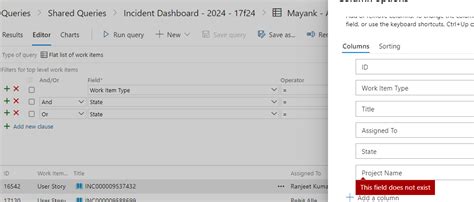 Custom Columns Are Not Visible On Edit Query Section In Devops Microsoft Qanda