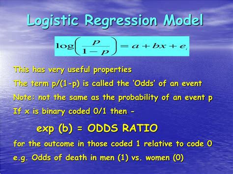 Ppt Assessing Binary Outcomes Logistic Regression Powerpoint Presentation Id 2962891