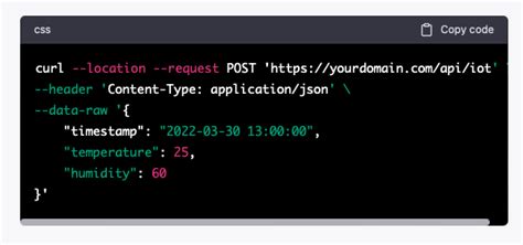 Set Up An Api Endpoint Using Php And Mysql To Receive Iot Data Customer