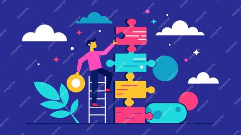 Premium Vector Creative Problemsolving With Jigsaw Puzzle Pieces