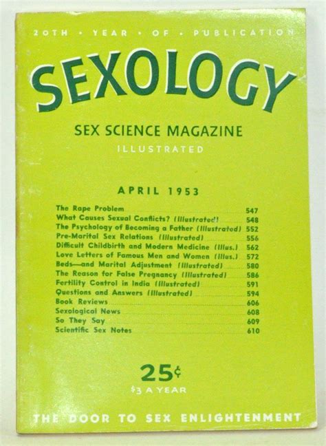 Sexology Sex Science Magazine An Authoritative Guide To Sex Education