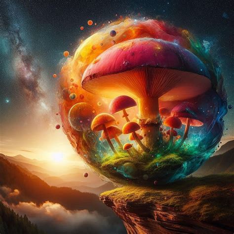 Premium Photo Mushroom Algorithm Art Mushroom Graphics Mushroom Photography Mushroom Design