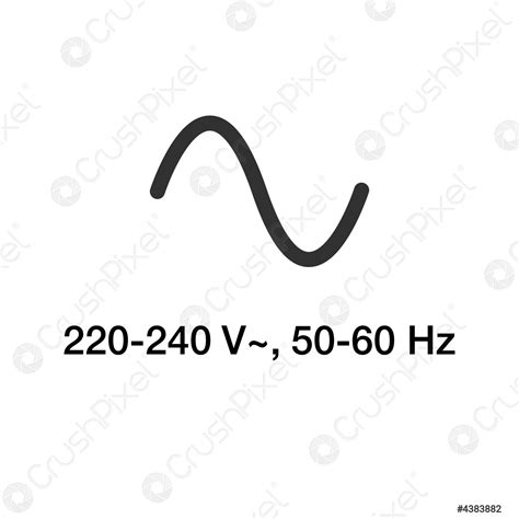 Symbol Of Ac Source Ac Sinusoid Icon Stock Vector Illustration Stock