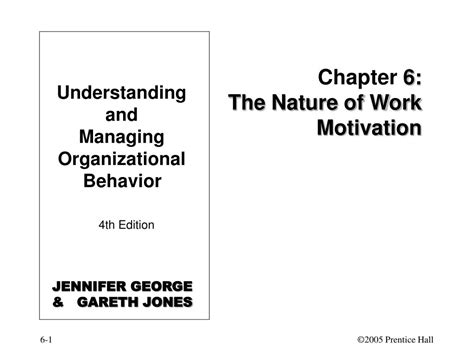 Ppt Chapter 6 The Nature Of Work Motivation Powerpoint Presentation Id818132