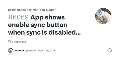 App Shows Enable Sync Button When Sync Is Disabled For Teams · Issue 6069 · Postmanlabspostman