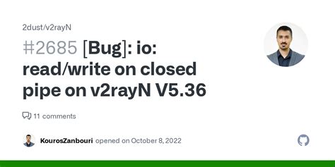 Bug Io Readwrite On Closed Pipe On V2rayn V536 · Issue 2685 · 2dustv2rayn · Github