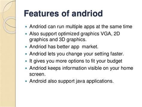 Presentation On Android Operating System