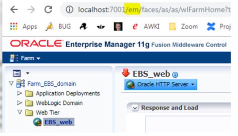 Steps To Re Configure Oracle Fusion Middleware 11119 Components For