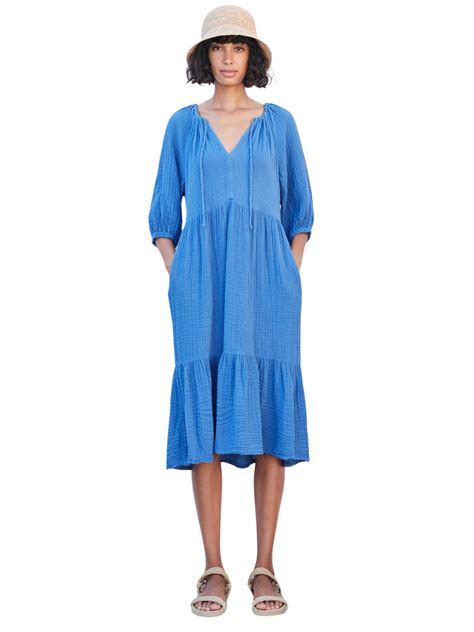 midi tiered dress the riverlane