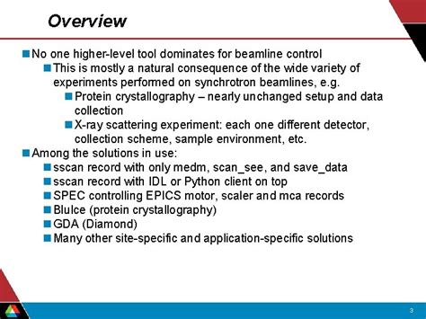 Traditional Tools For Beamline Applications Mark Rivers University