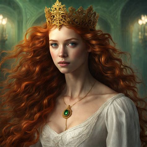 Redhead Princess By Ai Art Phoenix On Deviantart