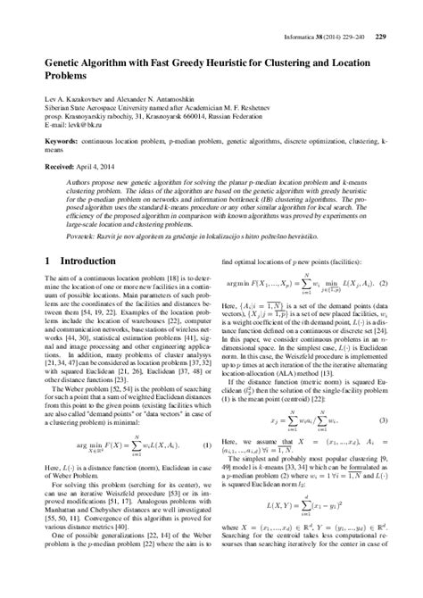 Pdf Genetic Algorithm With Fast Greedy Heuristic For Clustering And