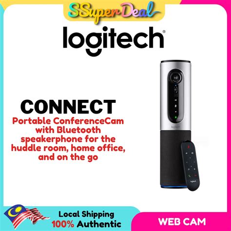 Logitech CC2000E Conference Cam Connect Webcam Silver Shopee Malaysia