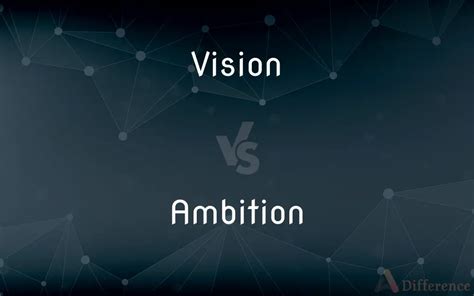 Vision Vs Ambition — Whats The Difference