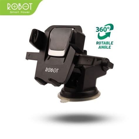 Robot Rt Ch03 Car Holder Phone Mount Stent Hp Stand Car Spring Lock Rotatable Shopee Philippines
