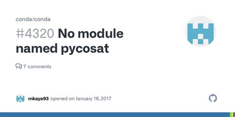 No Module Named Pycosat · Issue 4320 · Condaconda · Github