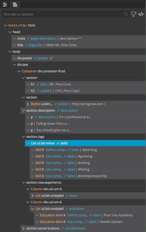 Pinegrow Cms For Static Html Websites Pinegrow Web Editor