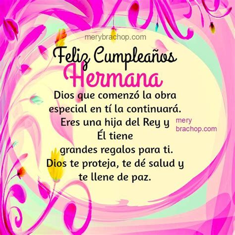 Best Tarjetas Para Una Hermana Images On Pinterest Happy Birthday Greetings Spanish Quotes