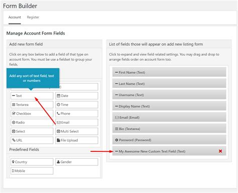 Add Custom Field To Register Form