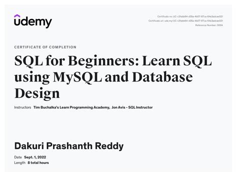 Dakuri Prashanth Reddy On Linkedin Sql Database