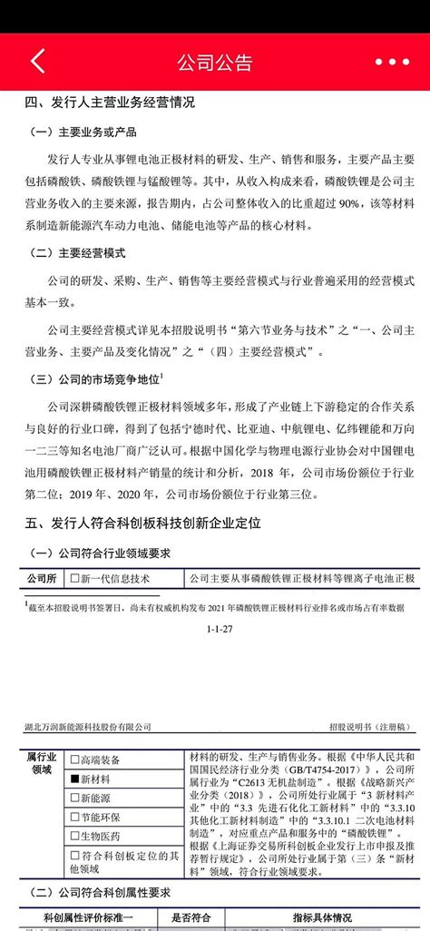 万润新能不得了 招股说明书披露的最大风险是不能完成宁德时代、比亚迪等公司的订单。8000多万总股本，今年1－3季度净利润高达7－8亿，今