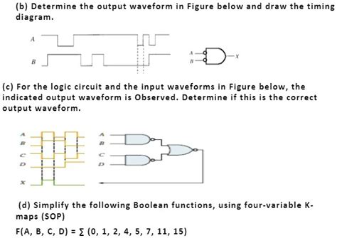 Solved Need It In 30 Minutes B Determine The Output Waveform In Figure Below And Draw The